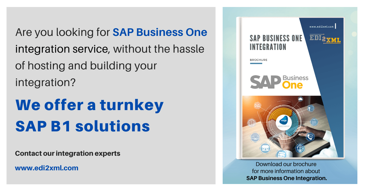 SAP Business One Integration | EDI2XML